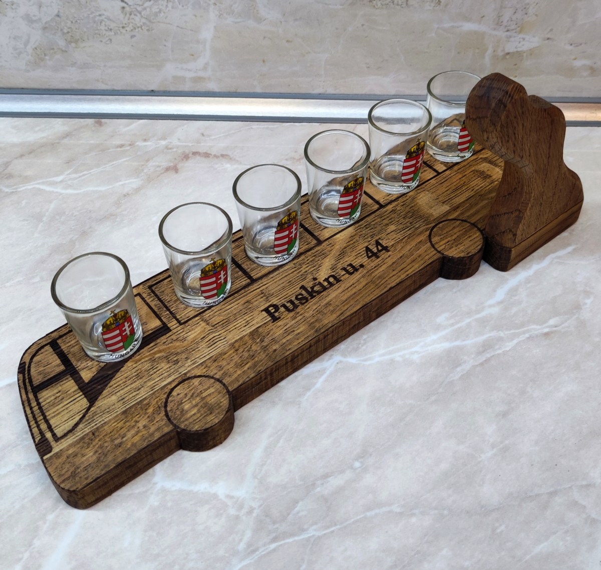 Pálinka kínáló (Brandy glass holder) – Szabadi András kádár